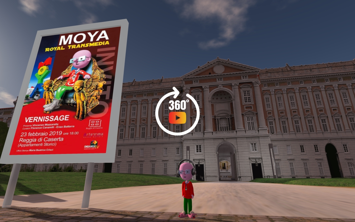 3d model of the Patrick Moya exhibition at the Reggia di Caserta. 2019 ...